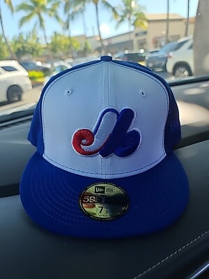 Montreal Expos MLB Core Coop Classic Retro New Era 59/Fifty Hat cap 7 1 ...