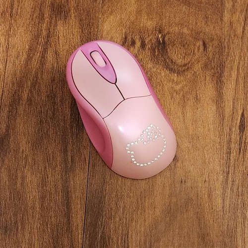 Vintage 2007 Hello Kitty rhinestone pink computer mouse | eBay