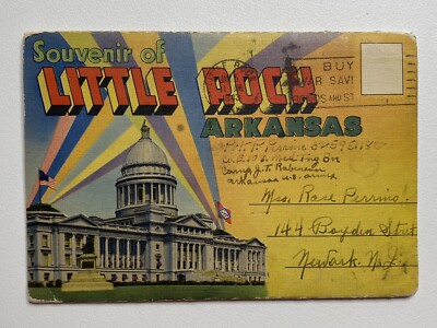Vintage Large Letter Postcard Folder Little Rock Arkansas 18 Pictures ...
