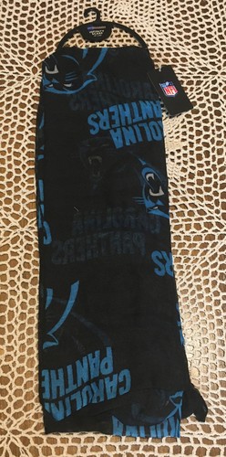 Carolina Panthers Infinity Scarf logo NFL blue black 70 x 25 Football ...