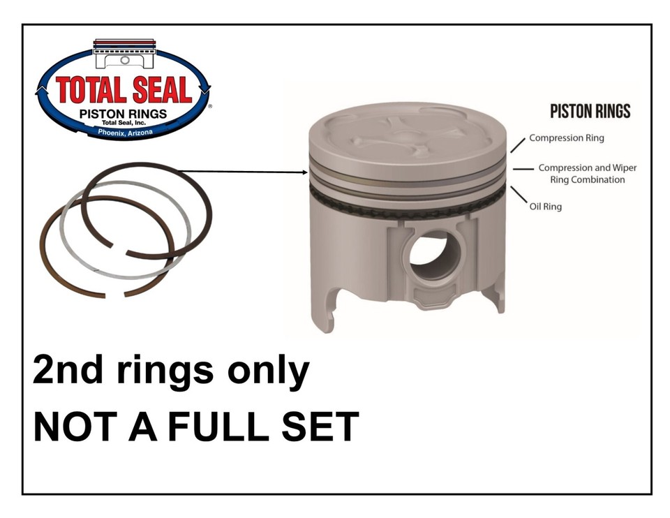 VW TOTAL SEAL 92mm 2.00mm GAPLESS PISTON Rings 2nd RINGS ONLY RADKE | eBay
