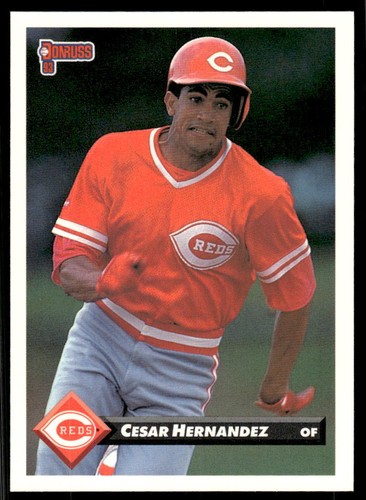 1993 Donruss 558 Cesar Hernandez Cincinnati Reds Baseball Card | eBay