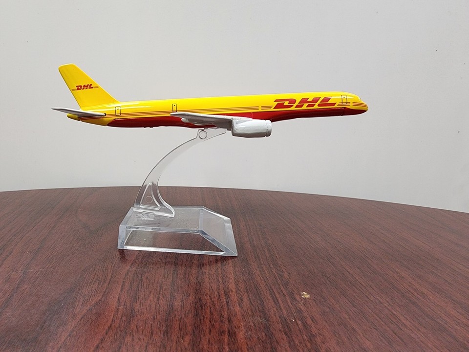 DHL Cargo Desk Display Jet Model Airplane AND DHL Cargo Truck (Bundle ...