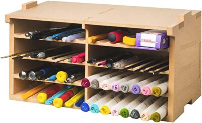 Bucasso Plastic Model Paint Rack MDF Assembled Workstation Tool Storage ...