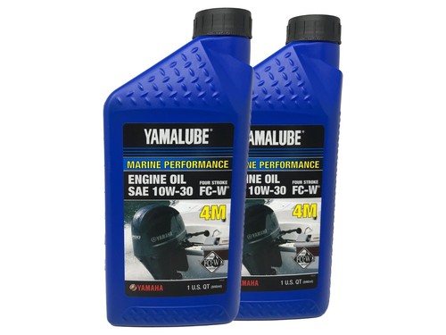 Yamaha Genuine OEM Yamalube Marine 10W30 Engine Oil LUB-10W30-FC-12 - 2 ...