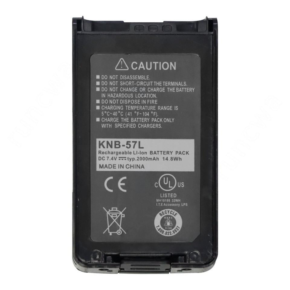 KNB-57L Replacement Battery For Kenwood TK-2140 TK-2148 TK-2160 TK-2168 ...