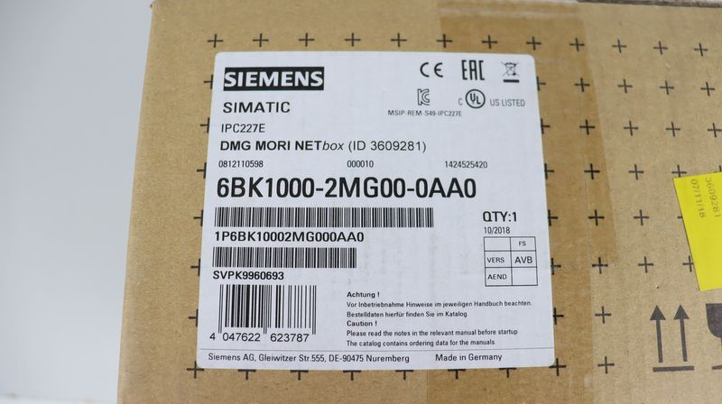 Siemens Simatic IPC227E DMG Mori 6BK1000-2MG00-0AA0 UNUSED & OVP ...