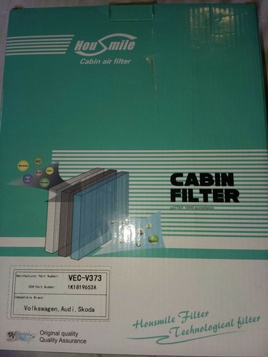 New Sealed Housmile Cabin Air Filter VEC-C373 OEM #1K1819653A ...