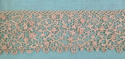 Rare Antique 19th C Italian Rose Point Lace By the Yard DF 115 | eBay