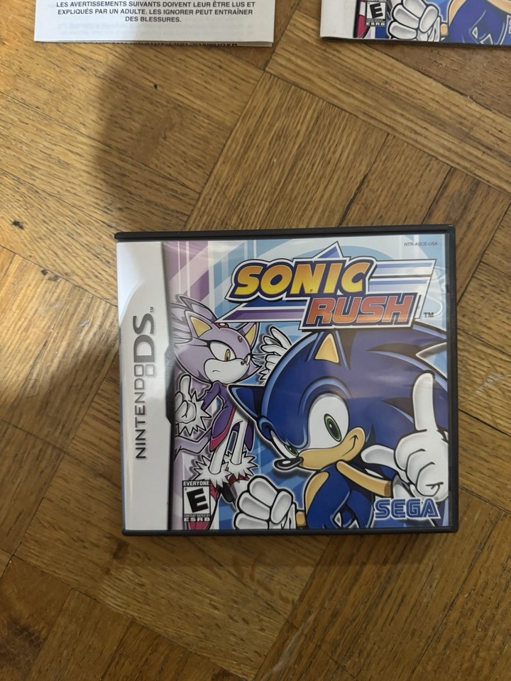 Sonic Rush Adventure Nintendo DS Case & Manual Only - No Game Authentic ...