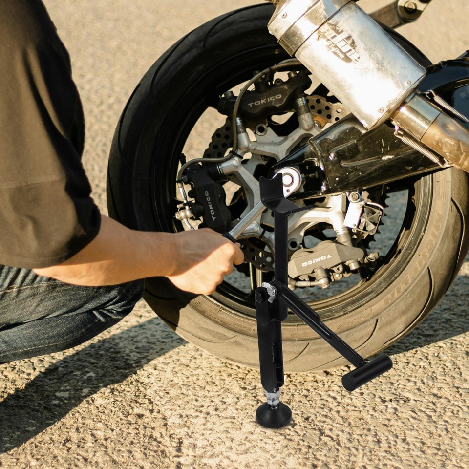 Motorcycle Front Wheel Stand Rear Motorbike Lift Jack Tire Lifting Rods ...