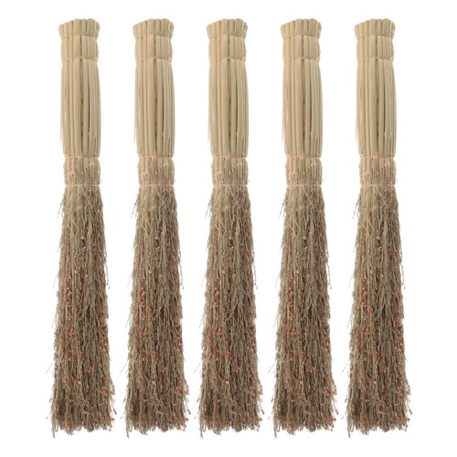 5pcs Whisk Broom Handmade Broomstick with Long Handle Sweeping Duster ...