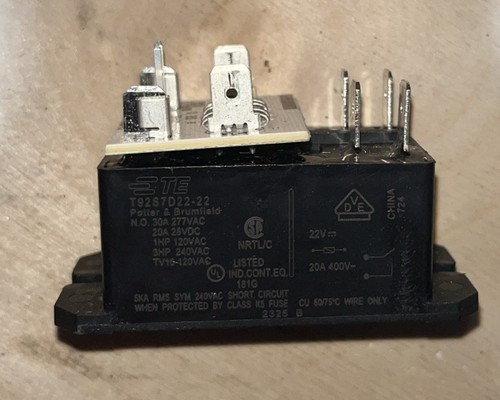Tutco 08-3280-02 Heat Kit Relay W1 20220810 T92S7D22-22 NEW | eBay
