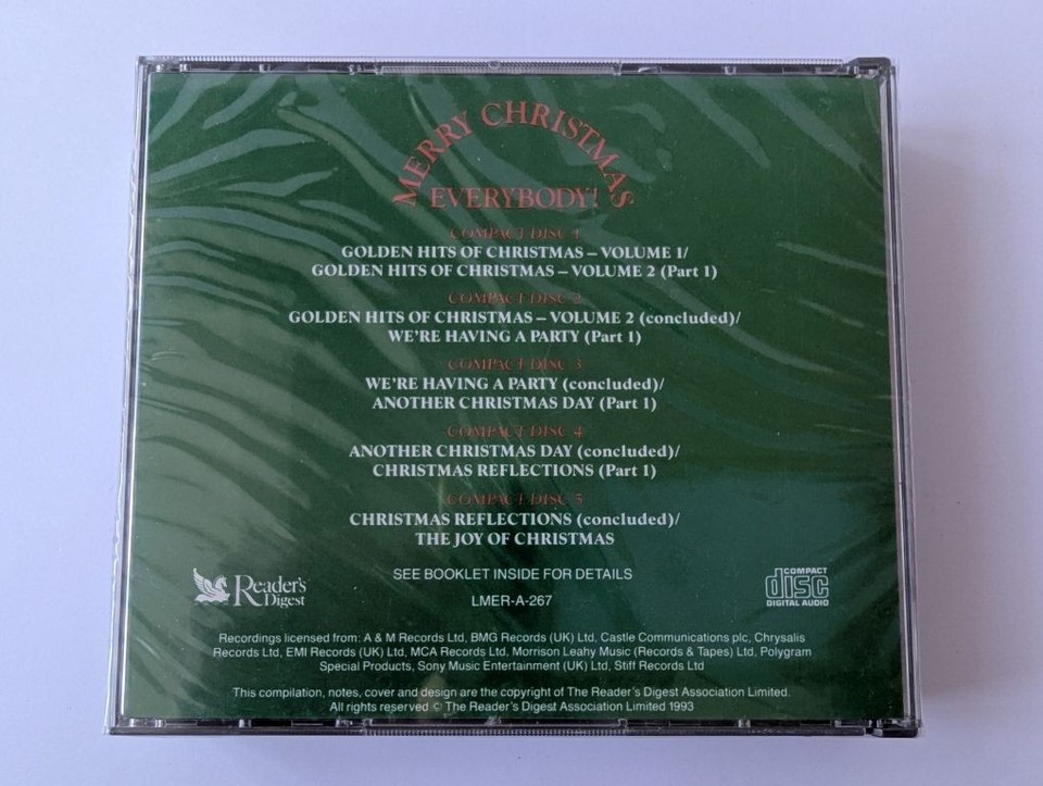 Merry Christmas Everybody! 5 CD Set Reader’s Digest Rare Brand New ...