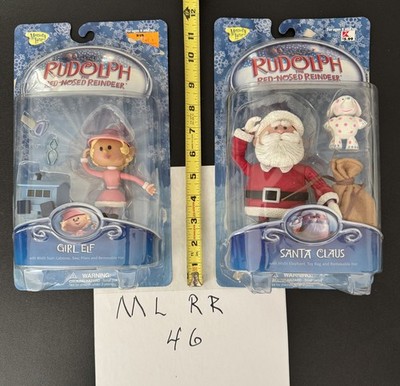 Rudolph Reindeer Choir Girl Elf / Fat Santa Clause Lot 46 Memory Lane ...