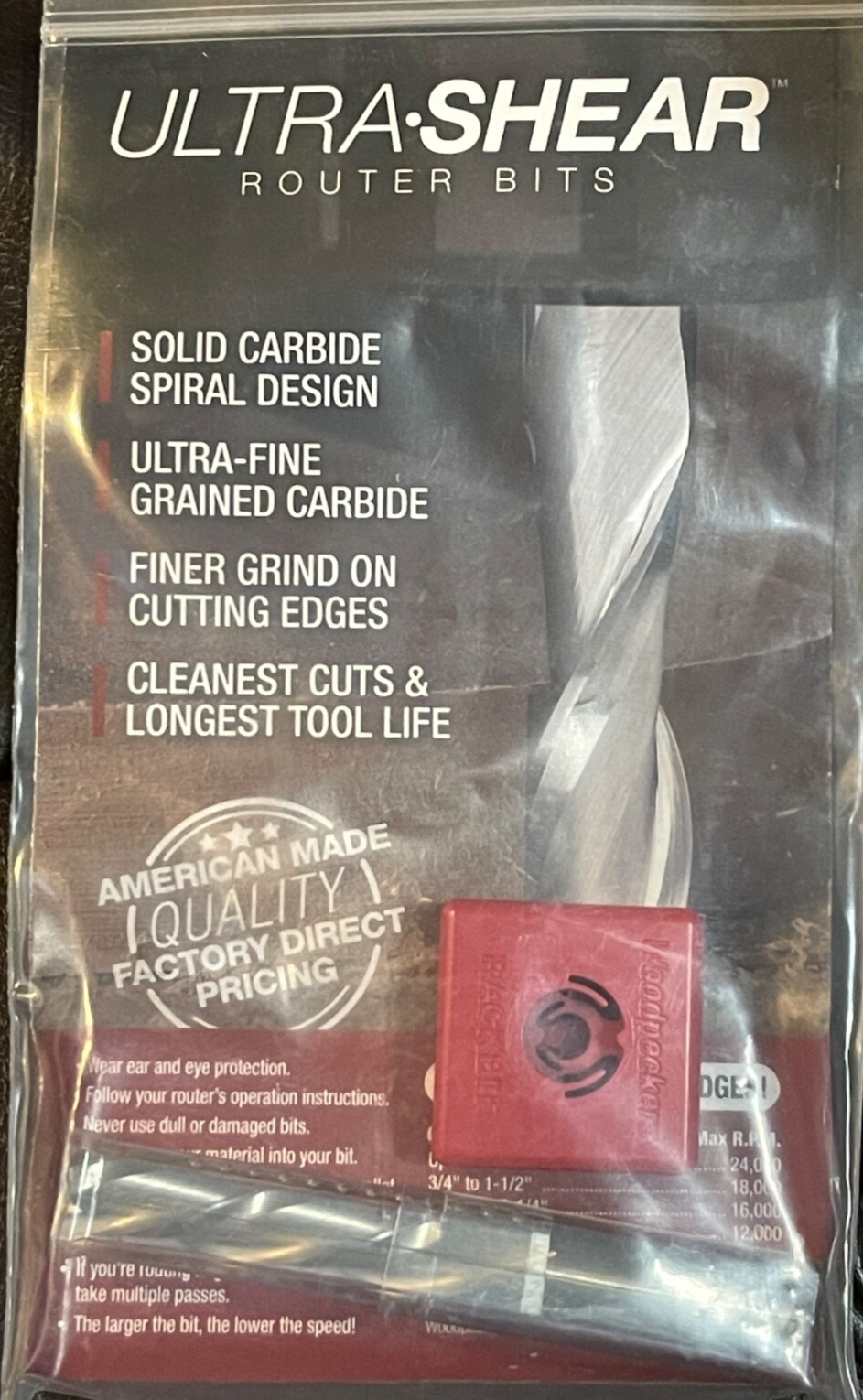 WOODPECKERS ULTRA-SHEAR ROUTER BIT ~ US5200TD | eBay