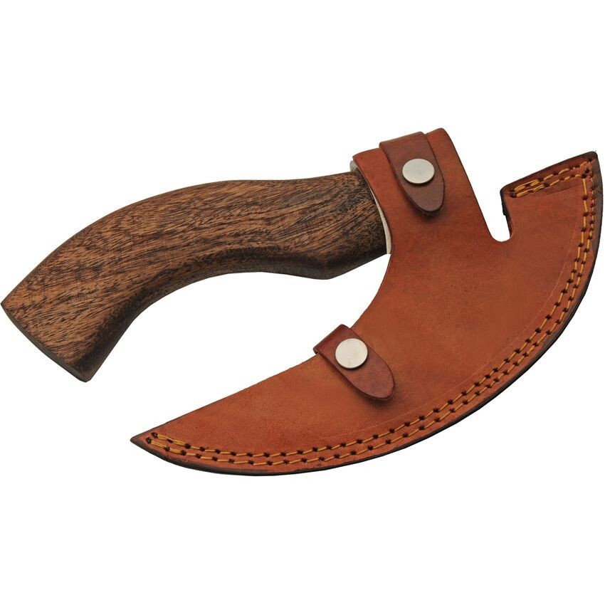 Viking Broad Axe 4.25" Satin Finish Stainless Steel Head Blade Brown ...