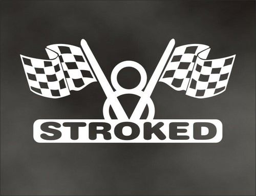 V8 STROKED engine decal for stroker hot rod race classic pro street ...