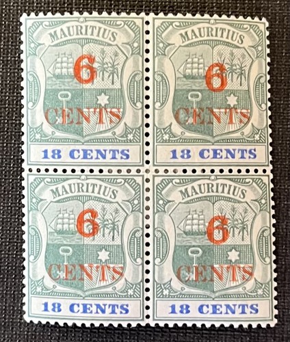 Mauritius - Block Of 4 Of 6 On 18 Cents Victorian 1899 Issue - #113 ...