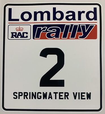 Motorsport Lombard RAC Rally Car Door, Wheelie Bin Number Sticker | eBay UK