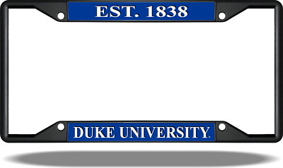 Duke University Black License Plate Frame | eBay