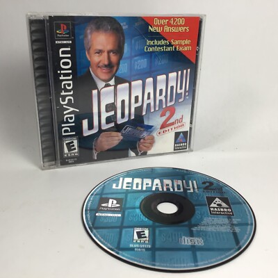 Jeopardy! 2nd Edition Sony PlayStation PSX PS1 Complete w/Manual Tested ...