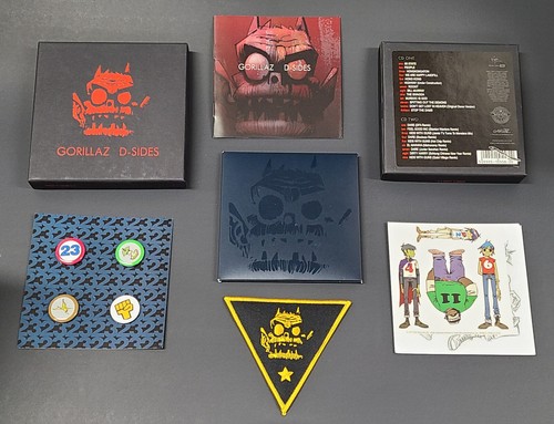 Gorillaz D Sides CD Box Set - DELUXE Edition Complete w Badges - READ ...