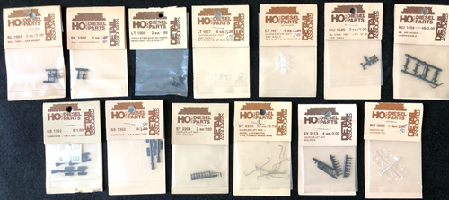 HO Scale Diesel Parts - Detail Associates, Lot of 13 Packages | eBay