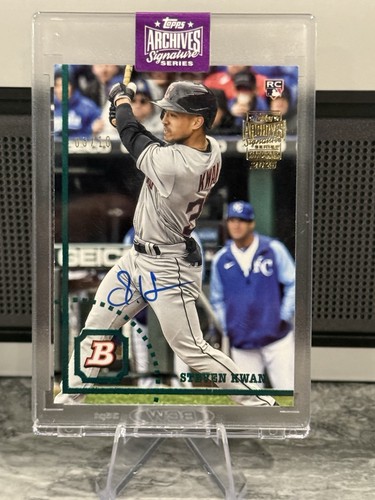 2025 Topps Archives Signature Archives Active Steven Kwan Auto /10 ...