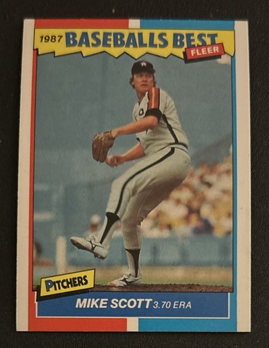 1987 Fleer Baseball’s Best Mike Scott Baseball Card #38 Astros Pitcher ...
