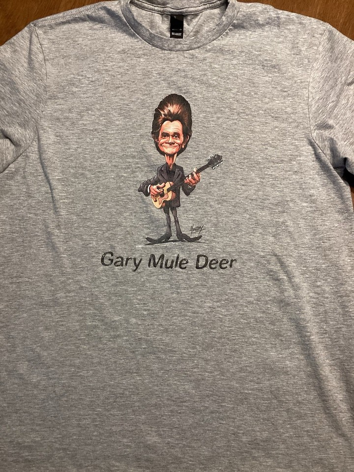 Gary Mule Deer Shirt Size L Gray | eBay
