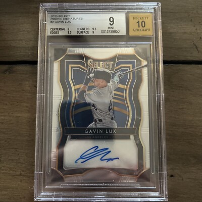2020 Panini Select GAVIN LUX Rookie Signatures /199 Mint BGS 9 Auto 10 ...
