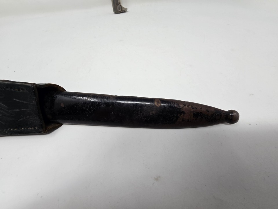 GERMAN WWII DRESS BAYONET WITH SCABBARD ANTON WINGER JR SOLINGEN BONE ...