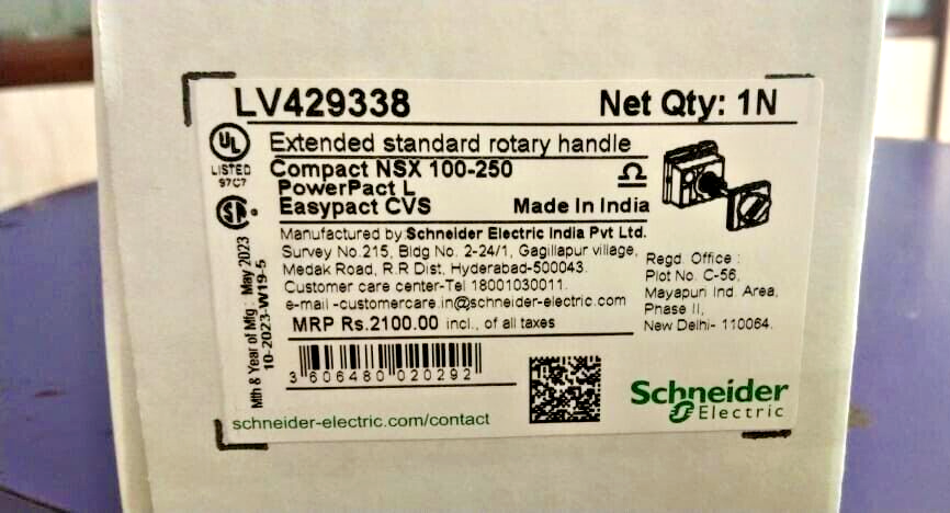 2PCS LOTS -Schneider LV429338 extended rotary handle Brand new ...