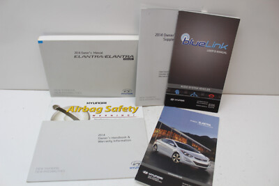 2014 Hyundai Elantra/Elantra Coupe Owners Manual Handbook Set OEM GUIDE ...