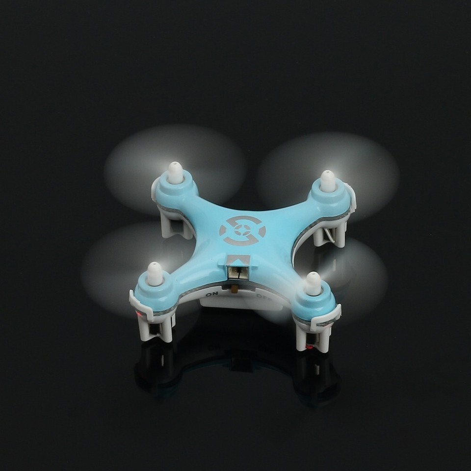Blue Mini RC Drone 2.4G 4CH 6-Axis Quadcopter LED Gyro Toy Aircraft ...