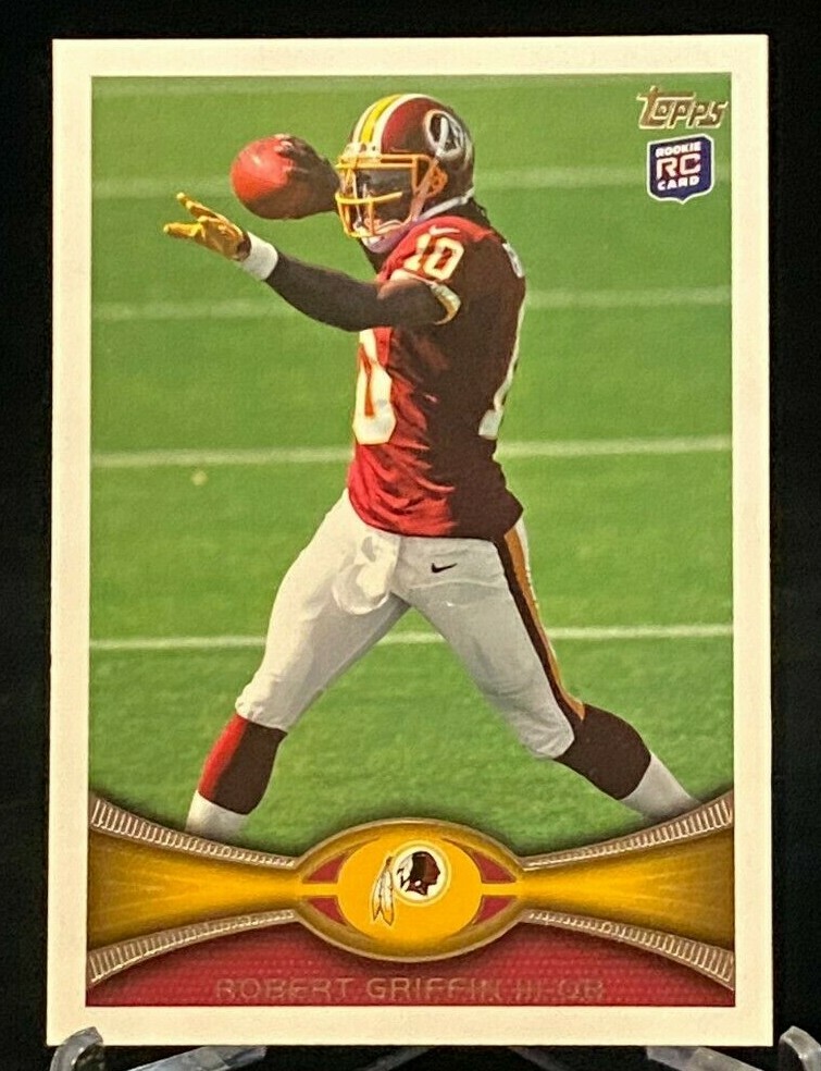 2012 Topps Rookie Card #340 Robert Griffin lll RG3 Washington Redskins ...