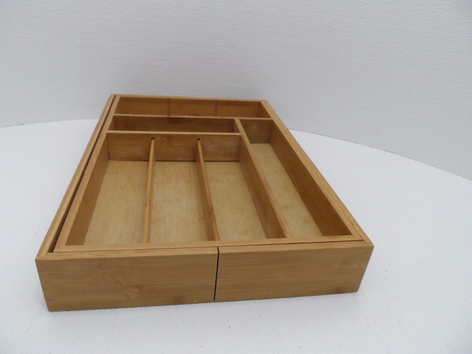 Organizer 6-8-Slot Expandable Bamboo Drawer Organizer Large Tray 18"X ...