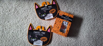 target halloween bullseye enamel button and cat skull pumpkin fairy ...