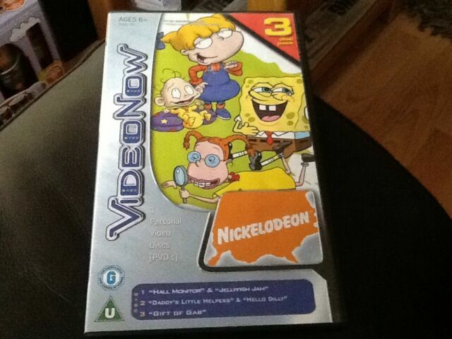 Video Now PVD 3 Discs . Nickelodeon Rugrats Spongebob Wild Thornberr ...