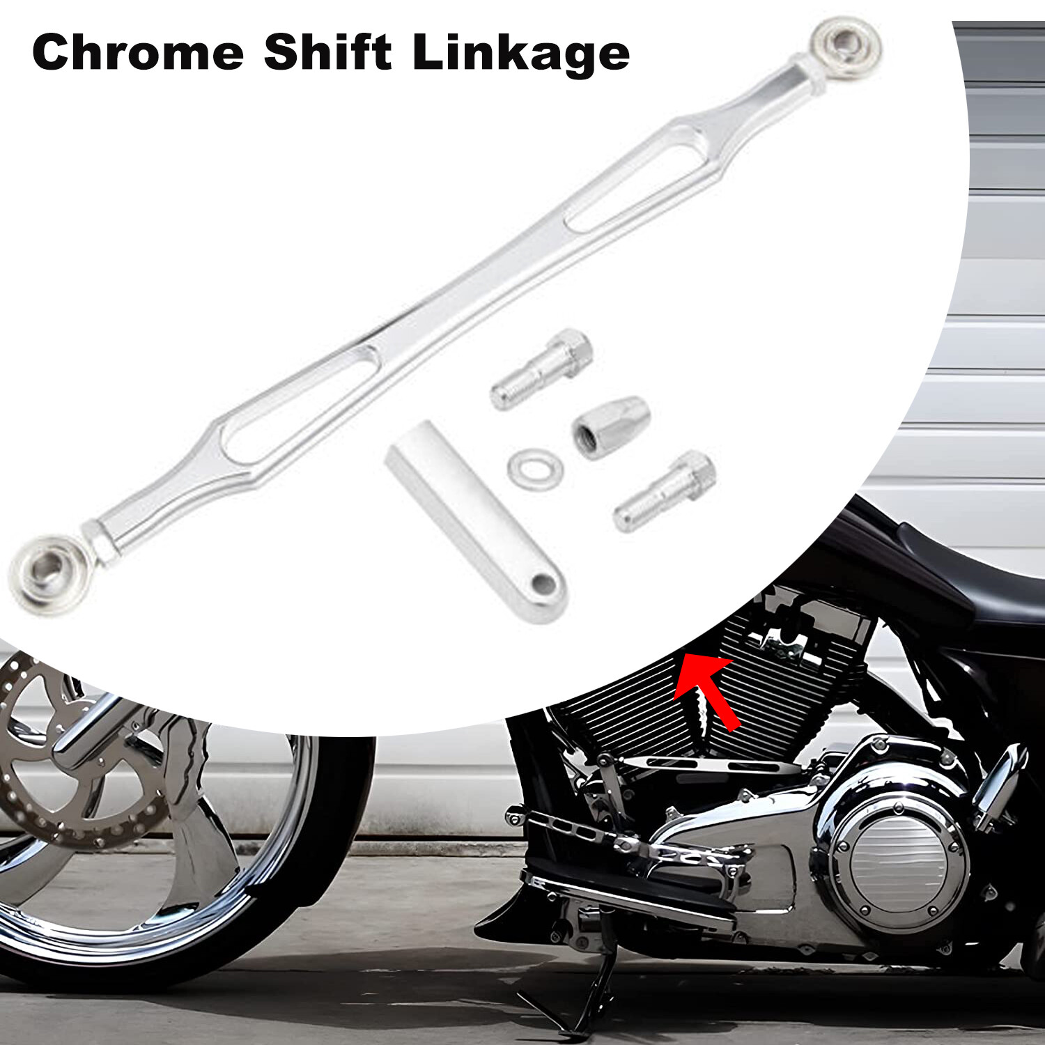 Chrome CNC Shift Linkage Shifter Lever For Harley Touring Electra Glide ...