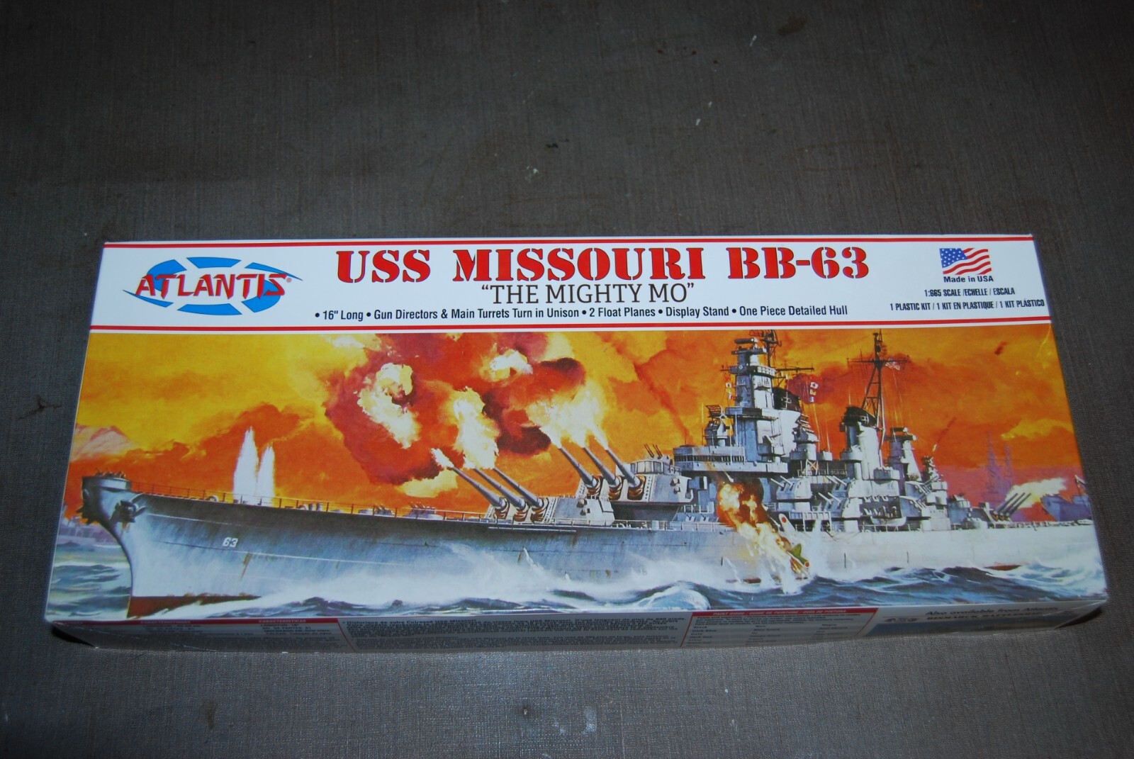 1/665 Atlantis USS Missouri WWII U.S. Navy Iowa Class Battleship New in ...