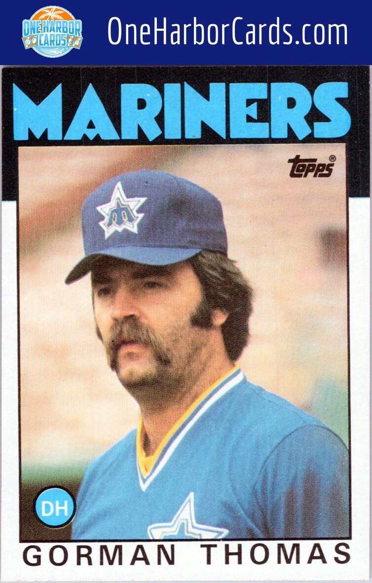 1986 Topps Seattle Mariners #750 Gorman Thomas | eBay