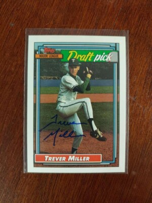 1992 Topps Trever Miller Signed Card - COA | eBay