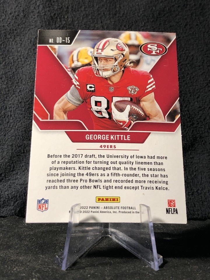 2022 ABSOLUTE GEORGE KITTLE DRAFT DIAMONDS #DD-15 SAN FRANCISCO 49ERS ...