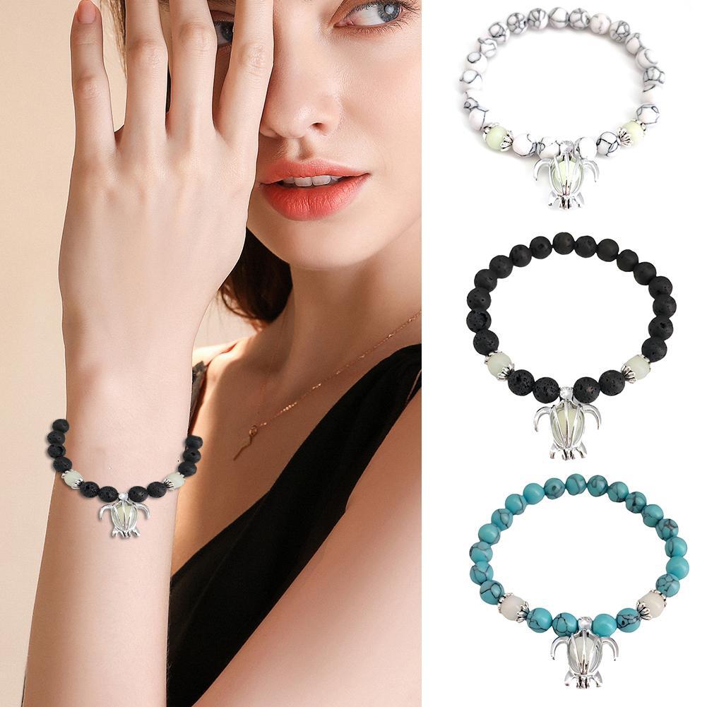 Summer Turtle Beads Bracelets Classic Stone Elastic Bracelets Bangle S4G1 | eBay