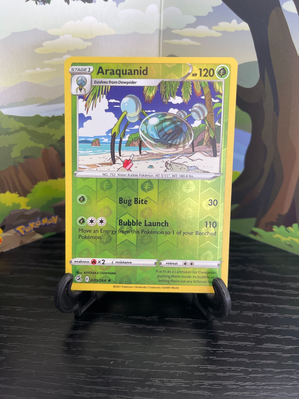 Araquanid 020/264 - Fusion Strike - Reverse Holo - Rare - Pokémon Card ...