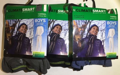 BOY'S CLIMATESMART CLIMATE SMART BASE LAYER THERMAL 2-PIECE SET - $26 ...