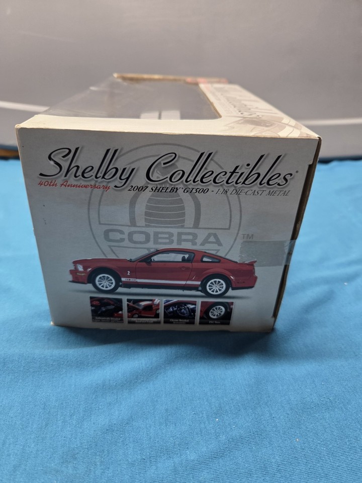 RARE SHELBY COLLECTIBLES 2007 SHELBY GT500 40TH ANNIVERSARY BLACK | eBay