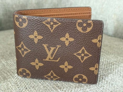 Louis Vuitton Brown Men Bifold Monogram Wallet W/Box | eBay